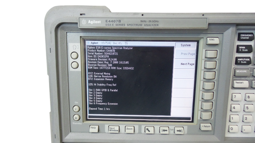 Agilent E4407B ESA-E Spectrum Analyzer 9 kHz - 26.5 GHz - Free Shipping ...