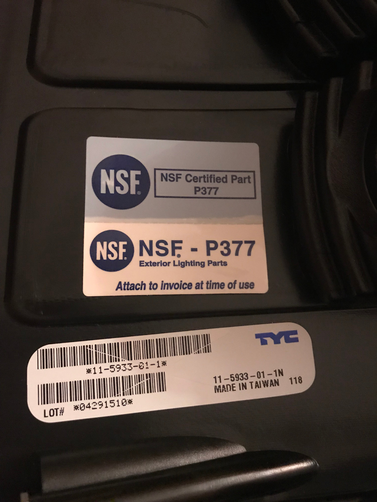 Rear Light Truck SUV Right NSF-P377 11-5933-01-1N TYC 11-5933-01-1 | eBay