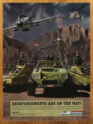 2008 Hasbro GI Joe Action Figures/Vehicles Print Ad/Poster Tank Jeep ...