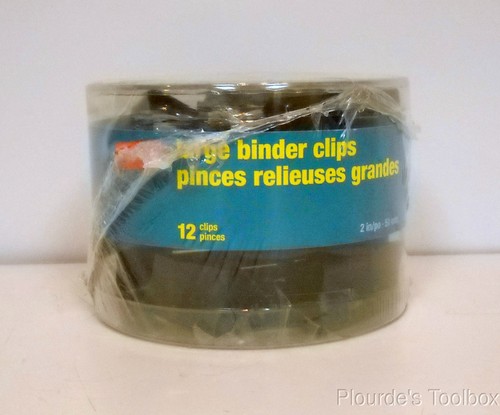 (12) New Staples Large Black Binder Clips, 2" Width, 1" Capacity | eBay
