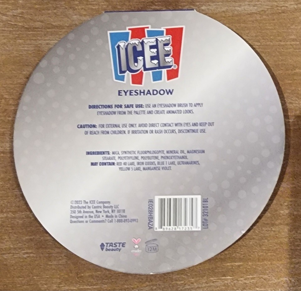 ICEE Eyeshadow Palette by Taste Beauty - 9 Shades plus Mirror 0.25oz ...