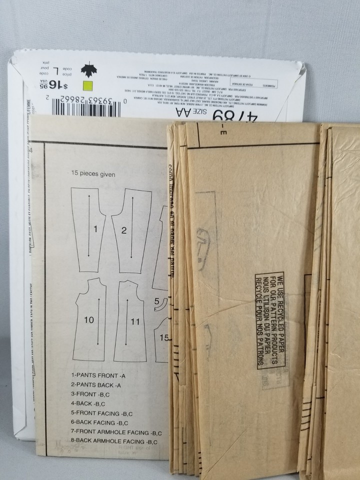 Simplicity Easy to Sew Wardrobe Elements Sewing Pattern 4789 In K ...