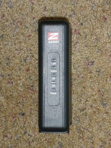 Zoom 5345 Series 1112 Docsis 3.0 Cable Modem, power adapter, ethernet ...