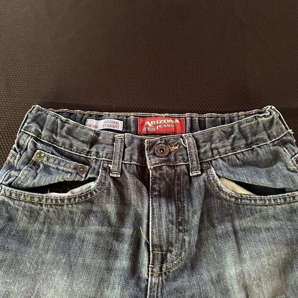 Arizona Jean Co Boys Original Jeans Size 14 Regular Medium Wash | eBay