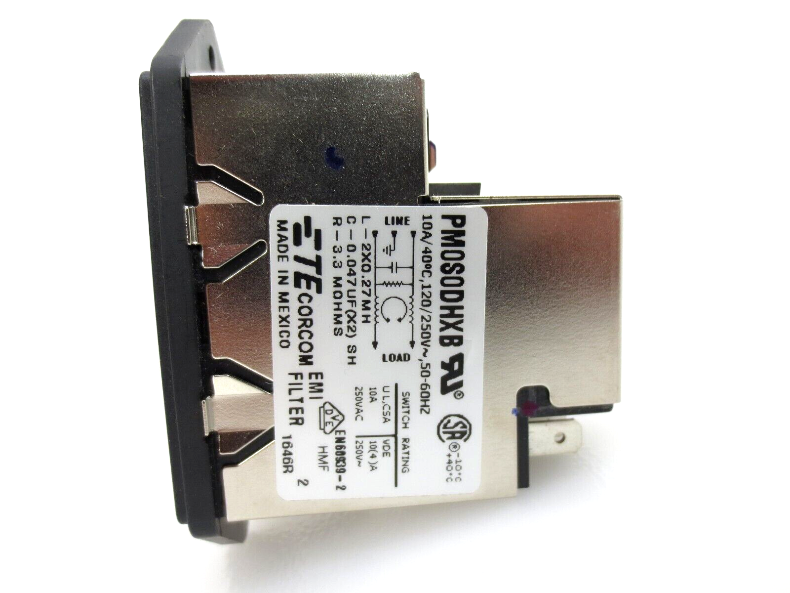 CORCOM PM0S0DHXB AC Power Entry Modules 10A DUAL FUSE VERTICAL MOUNT | eBay