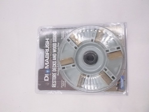 DiamaBrush 4.5" Coating Removal Tool Grinder Attachment For Wood Decks ...