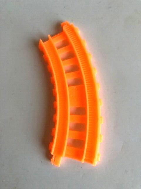 Thomas Trackmaster Track Parts: 5" Orang Glo-n-Drk Curved Track Section ...