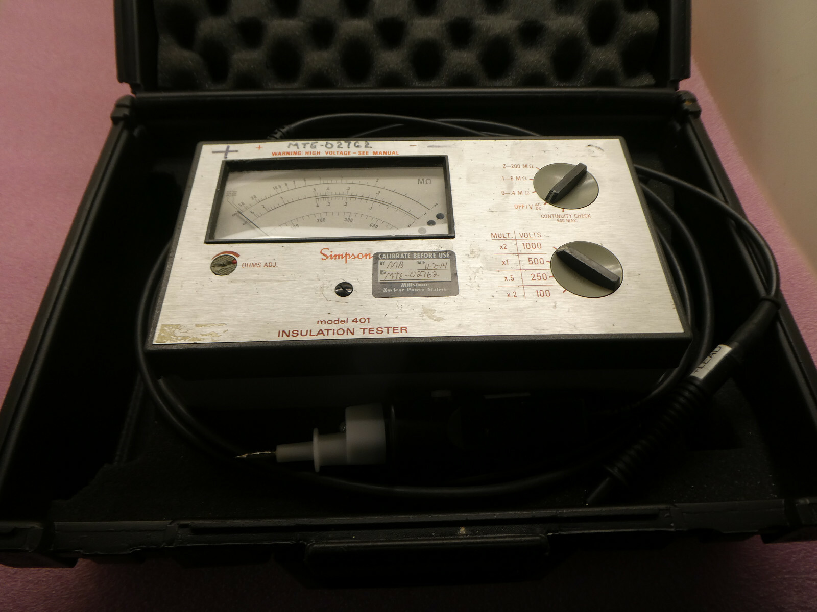 SIMPSON MODEL 401, INSULATION TESTER | eBay