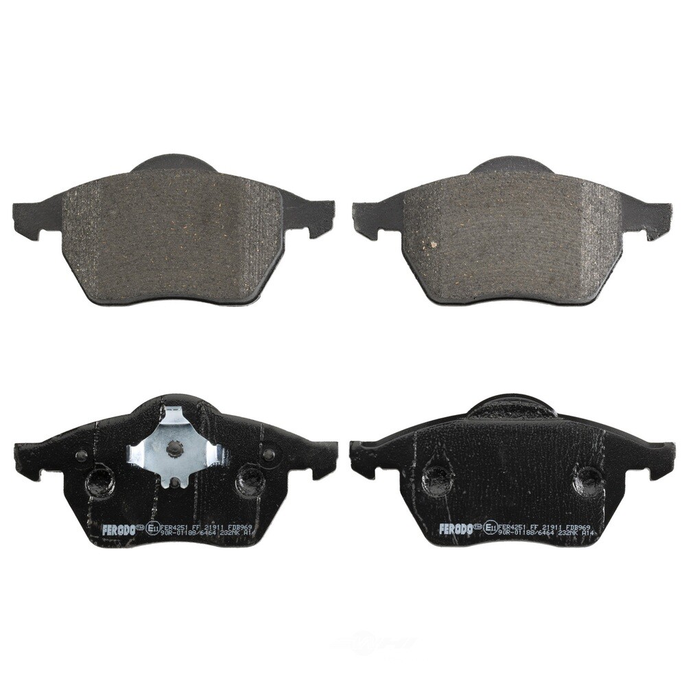 Ferodo America FDB969 Disc Pads and Brake Shoes - Disc Brake Pad Set ...