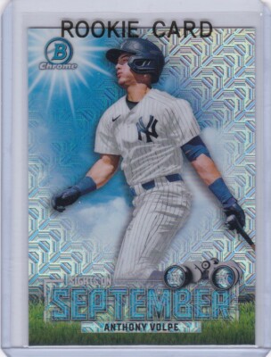 ANTHONY VOLPE ROOKIE CARD 2023 Bowman Chrome Baseball RARE MOJO ...