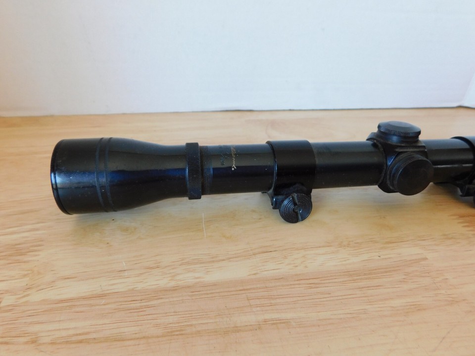 TED WILLIAMS SEARS 4X Scope, by Weaver 1" Rings Mounts, Fine Crosshairs ...