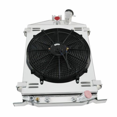 Aluminum 3 Row Radiator Shroud Fan Fit 1932 Ford Hi Boy Street Rod Rat ...