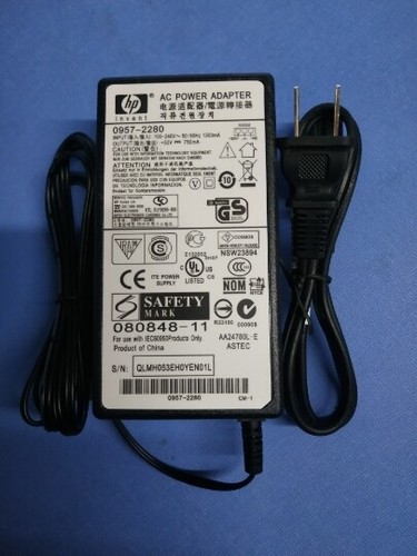 Genuine AC Power Adapter Charger For HP PhotoSmart B110A B210A Power ...
