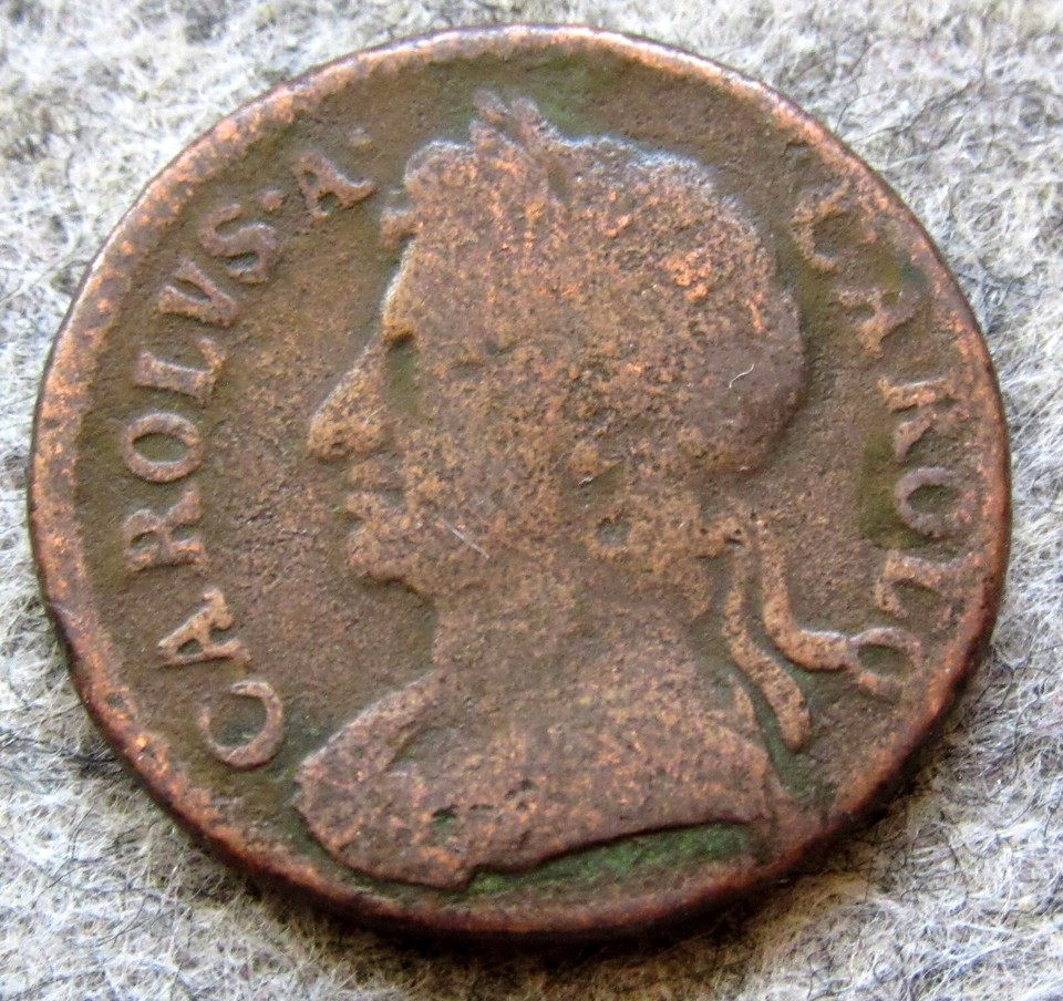 ENGLAND King CHARLES II 1673 FARTHING, US EARLY DAYS COLONIAL COPPER | eBay