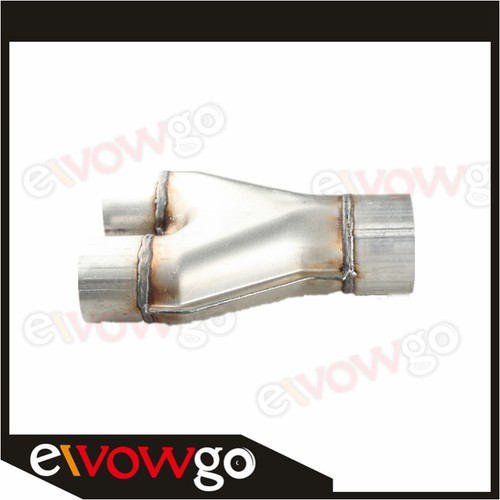 Exhaust Y Pipe Adapter 2.5" Inch 63mm Dual 3" Inch 76mm Single ...