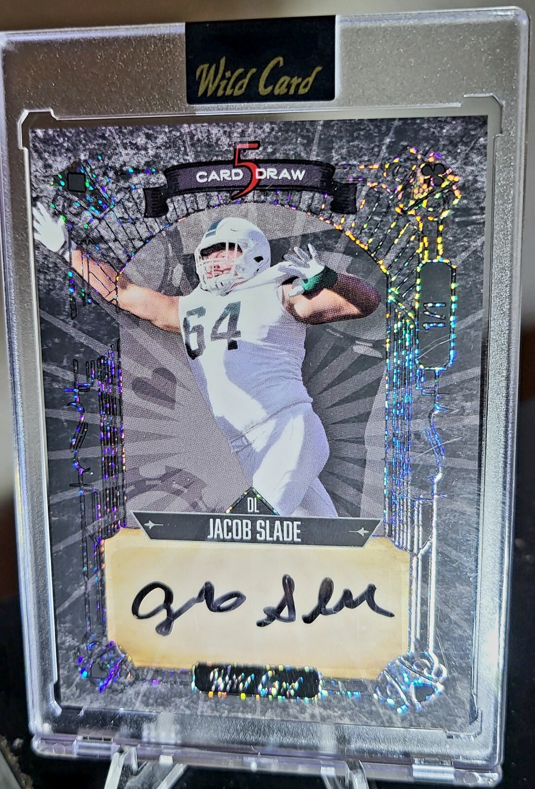 Jacob Slade 2023 Wild Card 5 Card Draw 1/1 Auto Arizona Cardinals ...