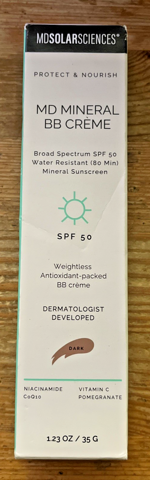 MD Solar Sciences MD Mineral BB Crème SPF 50 Sunscreen Dark Tinted ...