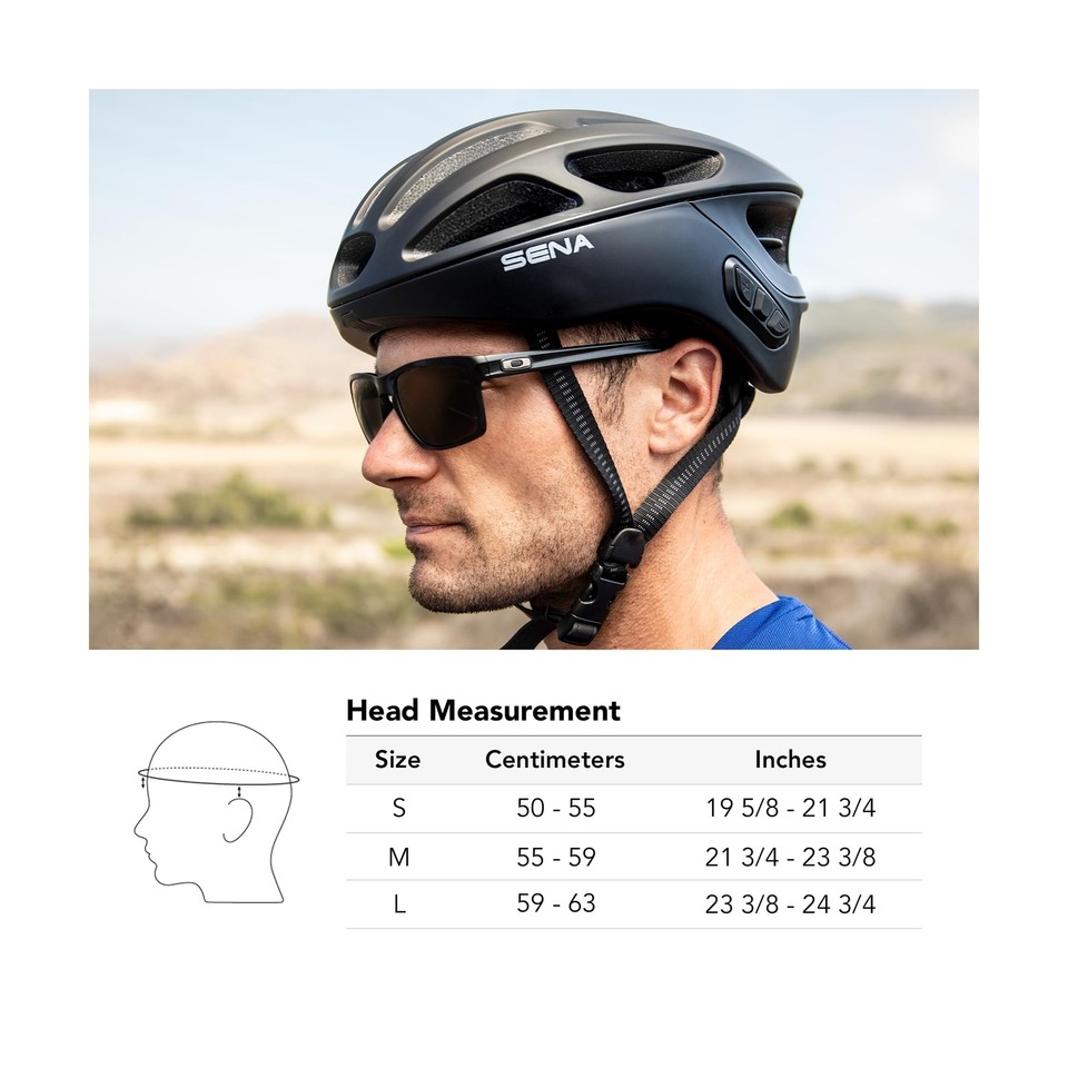 Sena R1 / R1 EVO Smart Communications Cycling Helmet Large R1 EVO Mesh ...