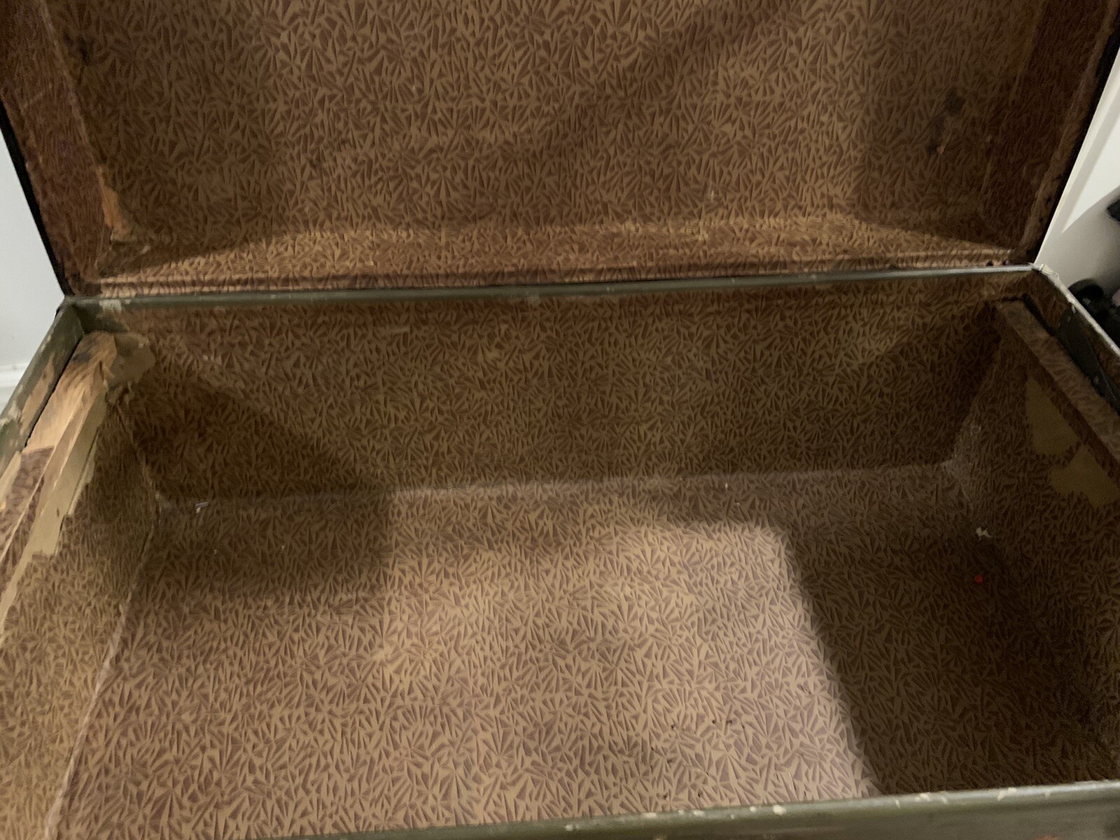 WW2 WWII U.S.A Military Footlocker/Trunk/Storage Army Named Hand ...