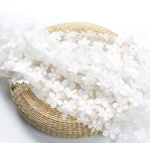 Fabric Bulk, Lace Fabric, 3d Flower Lace Fabric , Wedding Dress Fabric ...