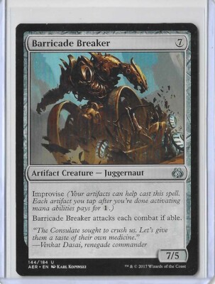 MTG Barricade Breaker Aether Revolt (AER) Uncommon Magic Card #144/184 ...