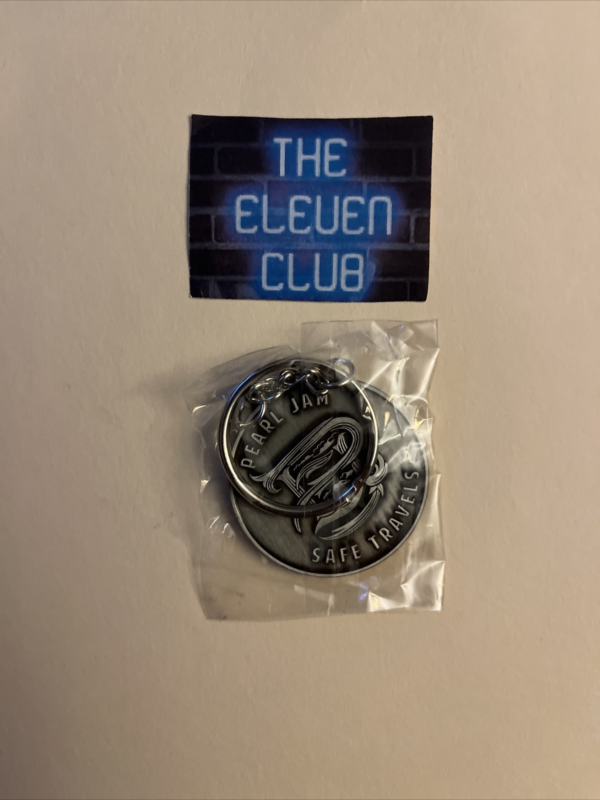 Pearl Jam Keychain 2018 Safe Travel Fob Key NEW OOP Vedder NOS St ...