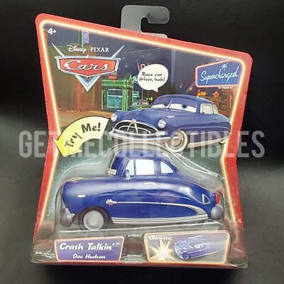 DISNEY PIXAR CARS CRASH TALKIN' DOC HUDSON SC tested, works read SAVE 6 ...