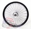 E5dca Ultima King Spoke Black/chrome Front Dual Disc Wheel 21x2.15 for ...