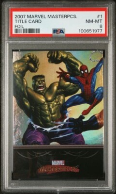 2007 Marvel Masterpieces Foil #1 Title Card PSA 8 NM-MT! | eBay