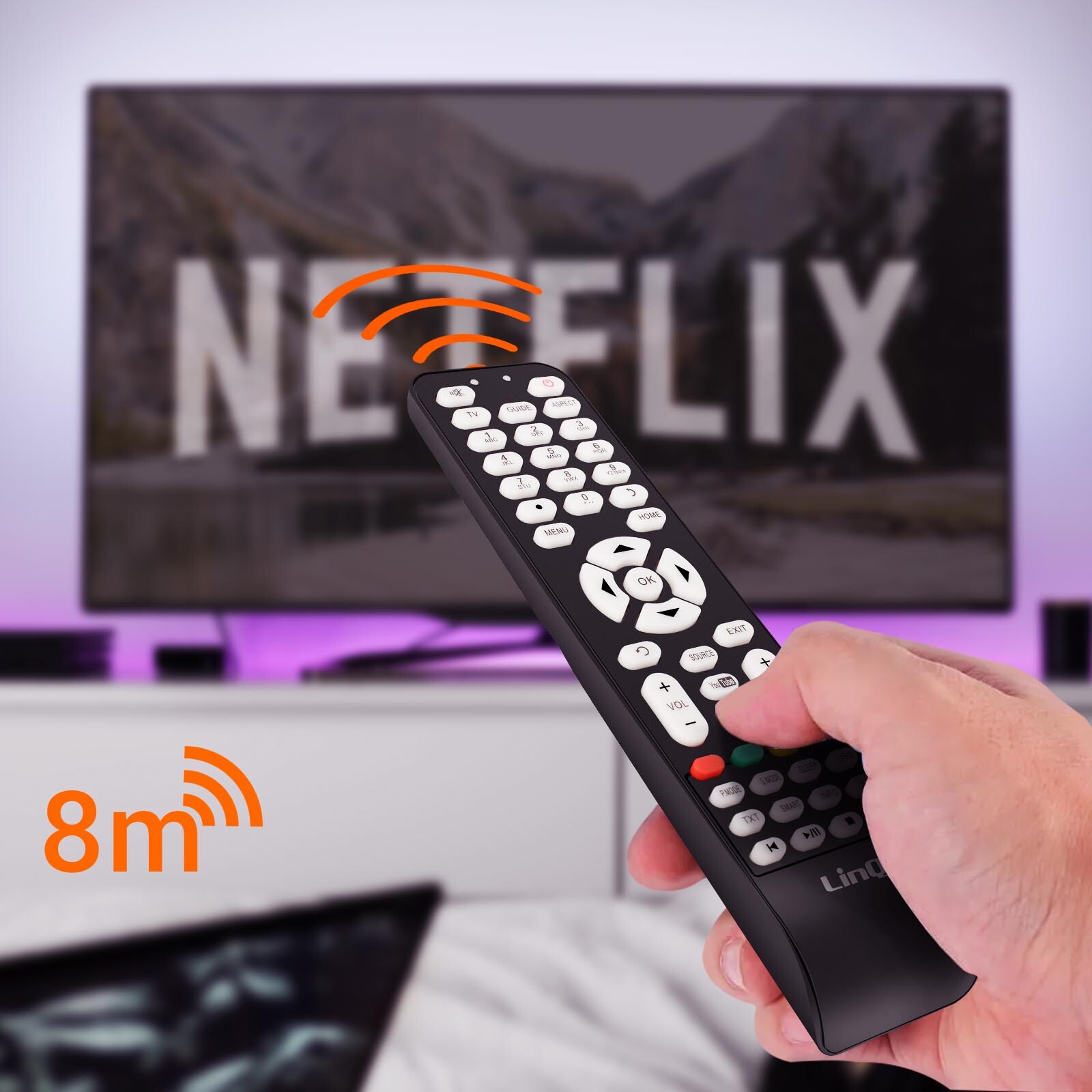 Universal TV Remote Control Philips LCD PLASMA LED 4K LinQ Black | eBay