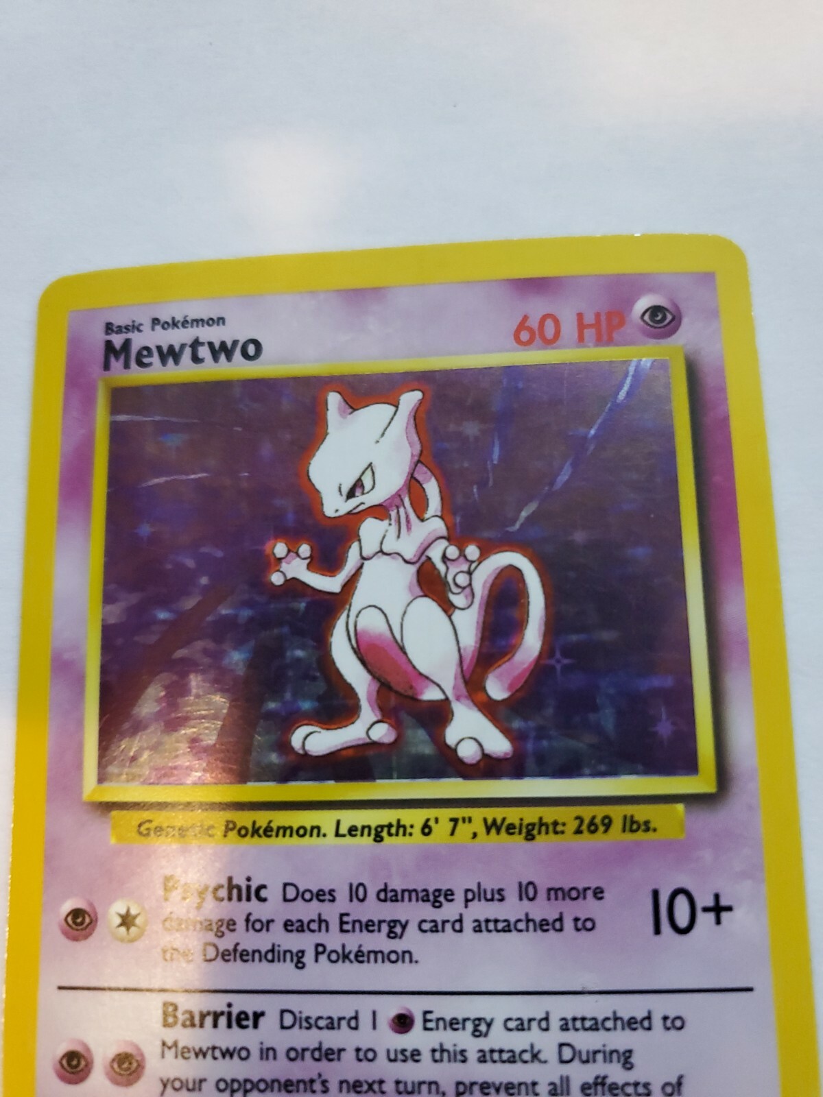 Mewtwo Base Set Holo Pokemon Card WOTC | eBay