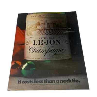 1970 Extra Dry LeJon American Champagne Original Vintage Print Ad | eBay