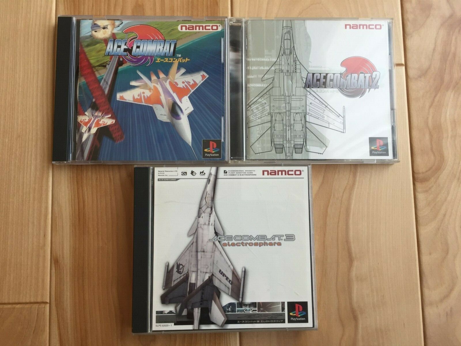 LOT 3 ACE COMBAT 1 2 3 PS1 PSX PLAYSTATION SONY NTSC-J CIB Japan | eBay