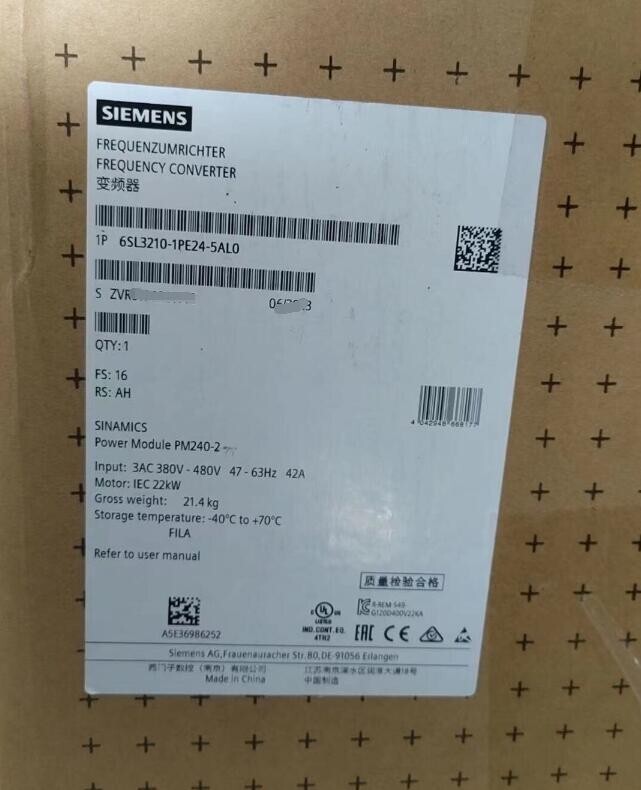 New SIEMENS 6SL3210-1PE24-5AL0 6SL3210 1PE24 5AL0 (12 months warranty ...