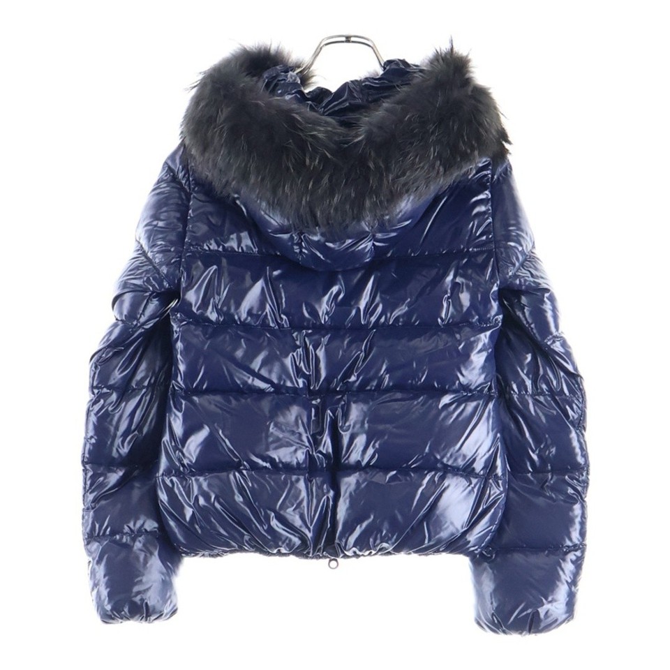 DUVETICA ADHARA Adara Raccoon Fur Down Jacket Women Navy MFG-1035R Used 38365404 | eBay