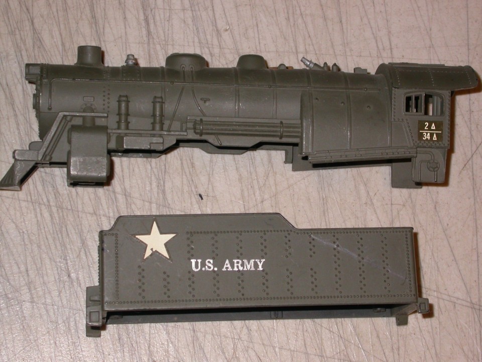 Custom Painted US Army Green American Flyer Atlantic S Steam Locomotive ...