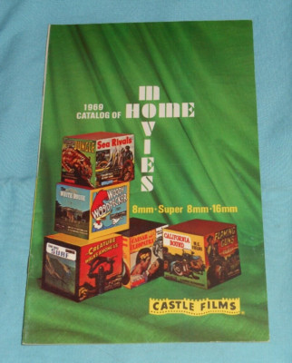vintage 1969 CASTLE FILMS 8mm Super 8mm 16mm home movies CATALOG ...