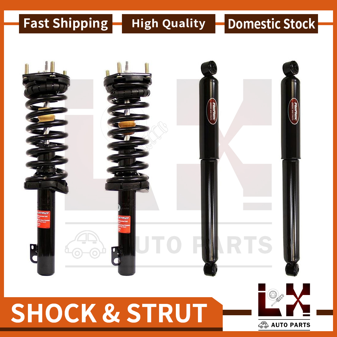 4PCS Monroe Quick Struts Reflex Shocks Front + Rear Kit For Grand ...