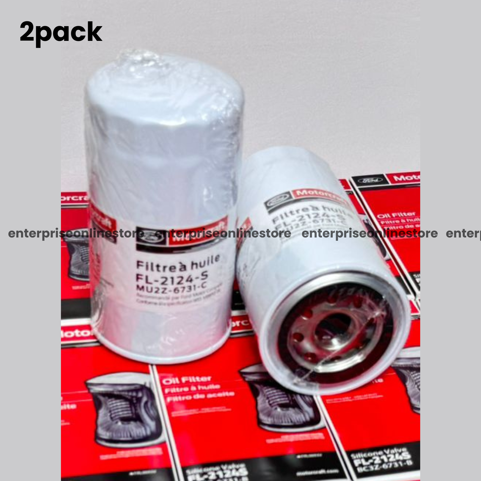 NEW Case of 2 OEM Ford Motorcraft Engine Oil Filters,FL2051S BC3Z-6731B ...