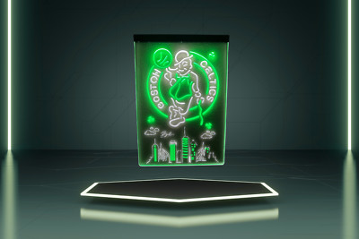 BOSTON CELTICS LED NEON LIGHT SIGN 8x12 NBA HANGING SIGN | eBay