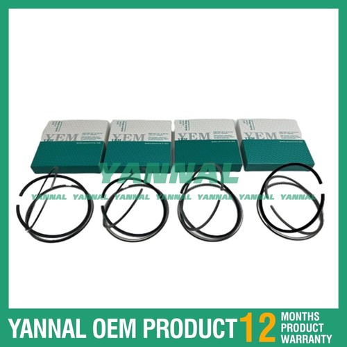 4X V1702 Piston Rings Set STD 82mm For Kubota L1-325 L2850 743 skid ...
