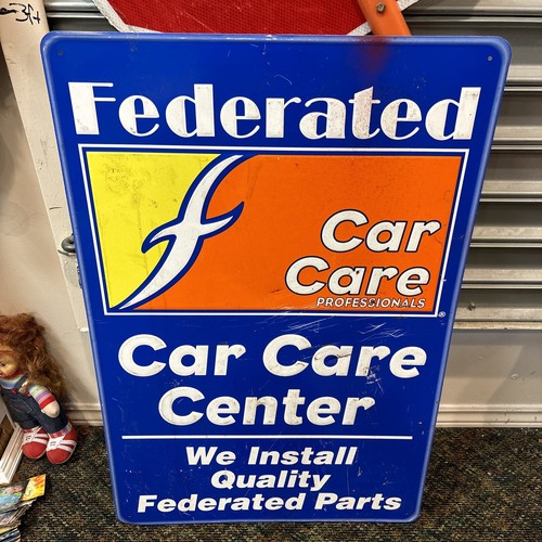 Federated Sign Auto Care Center Metal Gas Oil Car Garage Advertising ...