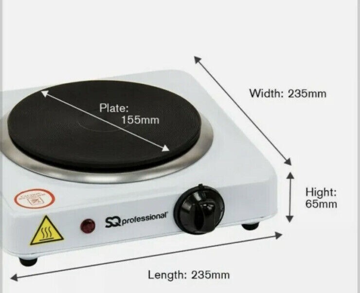 Portable Electric Hot Plate Hob Table Top Cooker HotPlate Stove Single ...