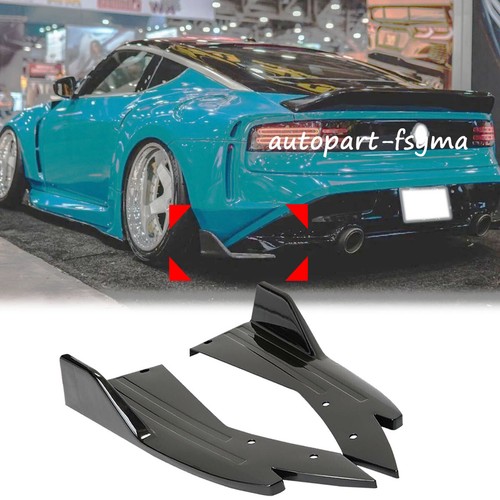 Black Rear Bumper Spoiler Splitter Lip Diffuser Body Kits For Nissan ...