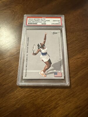 2003 NETPRO ELITE MAJOR MATCH- UP RC ROOKIE SERENA & VENUS WILLIAMS PSA ...