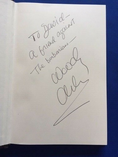 MERE ANARCHY - 1ST. ED. INSCRIBED BY WOODY ALLEN TO PRODUCER DAVID ...