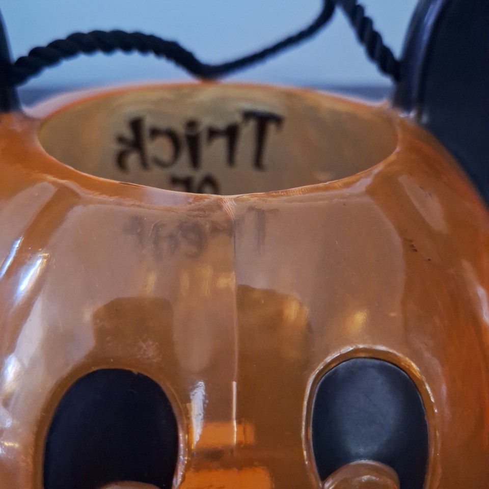 Disney Mickey Mouse Candy Bucket Trick or Treat Pumpkin Halloween ...