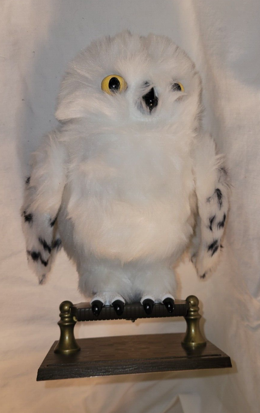 Universal Studios Harry Potter Hedwig Snowy Owl Plush Animated Stuffed ...