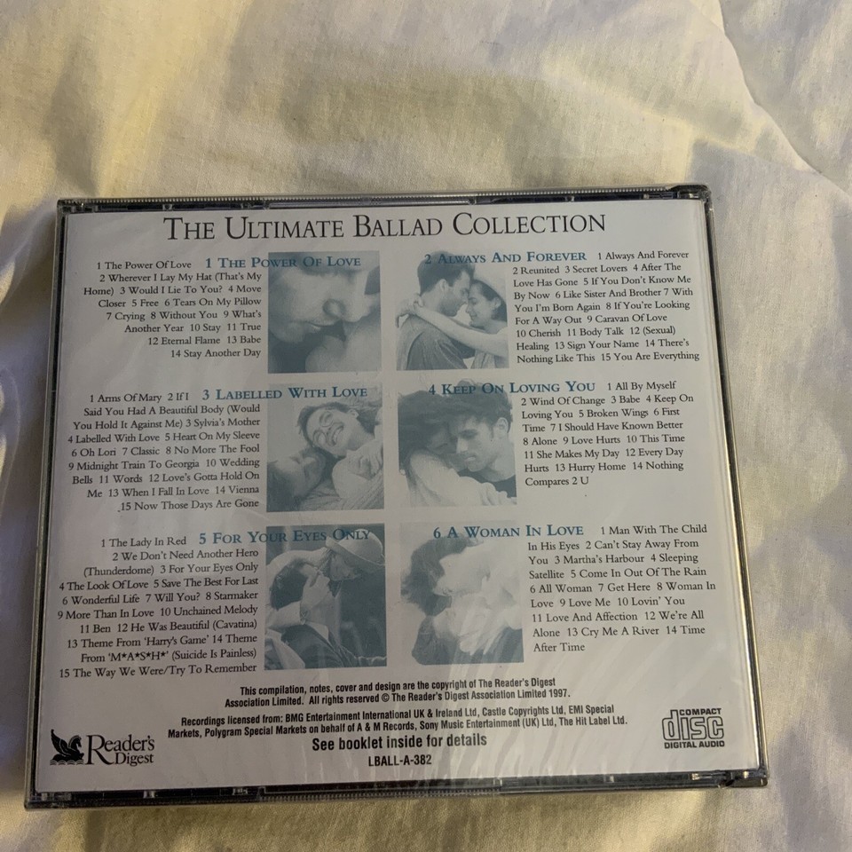 the ultimate ballad collection cd 87 Songs 70s/80s/90s NEW SEALED ...