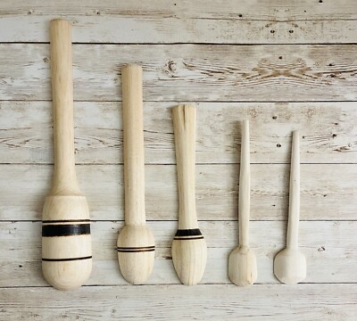 5x Mexican Wooden Stirring Spoons 5x Cucharas Mexicana De Madera | eBay